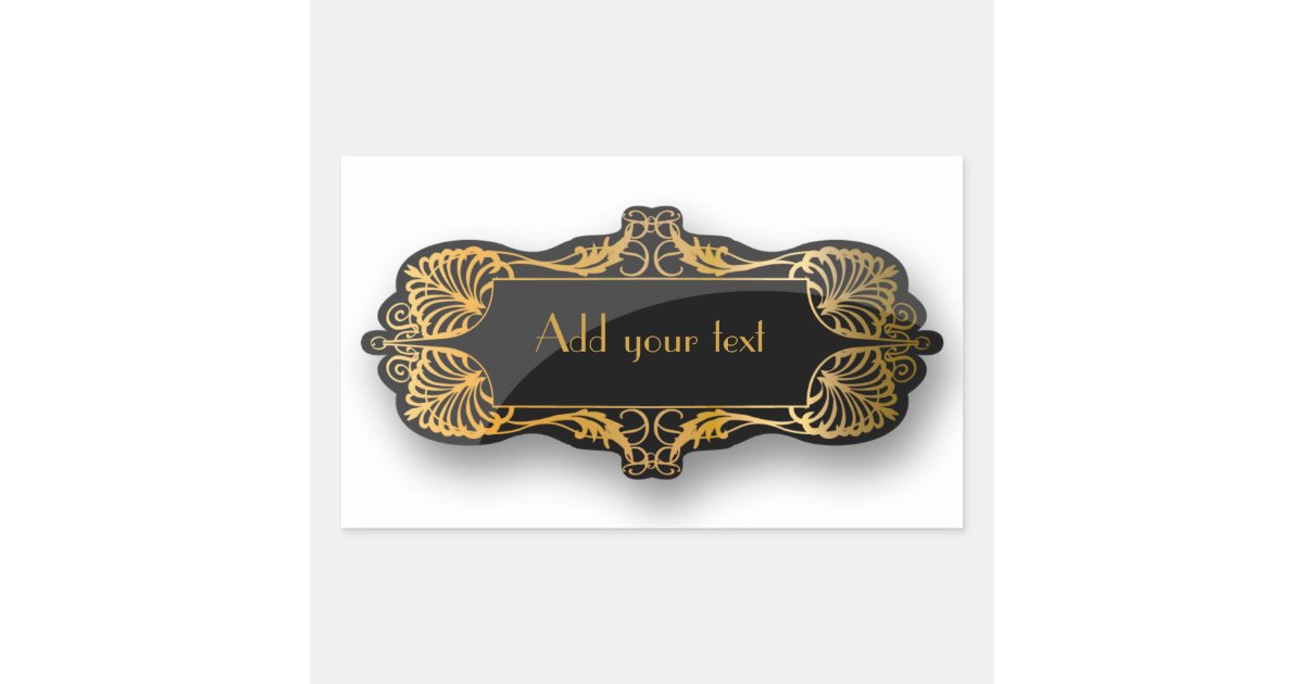 Art déco sticker | Zazzle