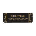 Art Deco Style Return Address Labels | Zazzle