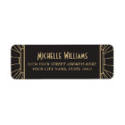Art Deco Style Return Address Labels | Zazzle