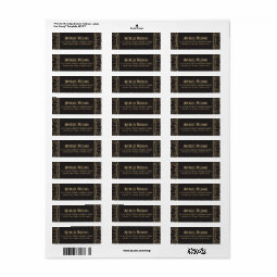 Art Deco Style Return Address Labels | Zazzle