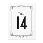 Art Deco Style Table Numbers | Zazzle