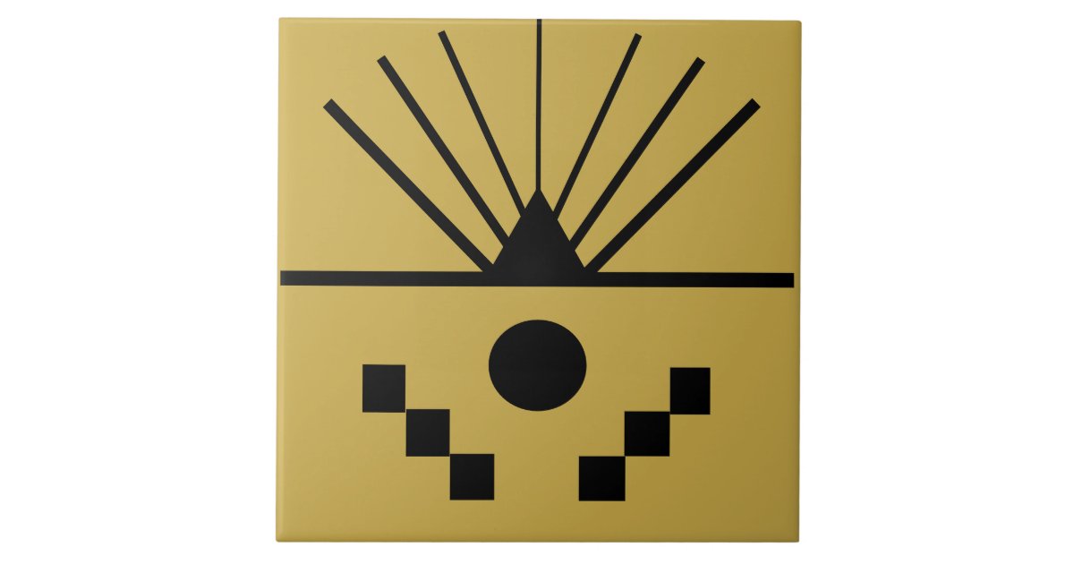 Art Deco Sunrise Ceramic Tile | Zazzle