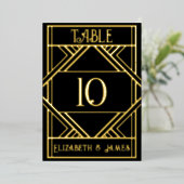 Art Deco Table Number | Zazzle