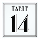 Table Number 14, Fancy Script Lettering Receptions | Zazzle.com
