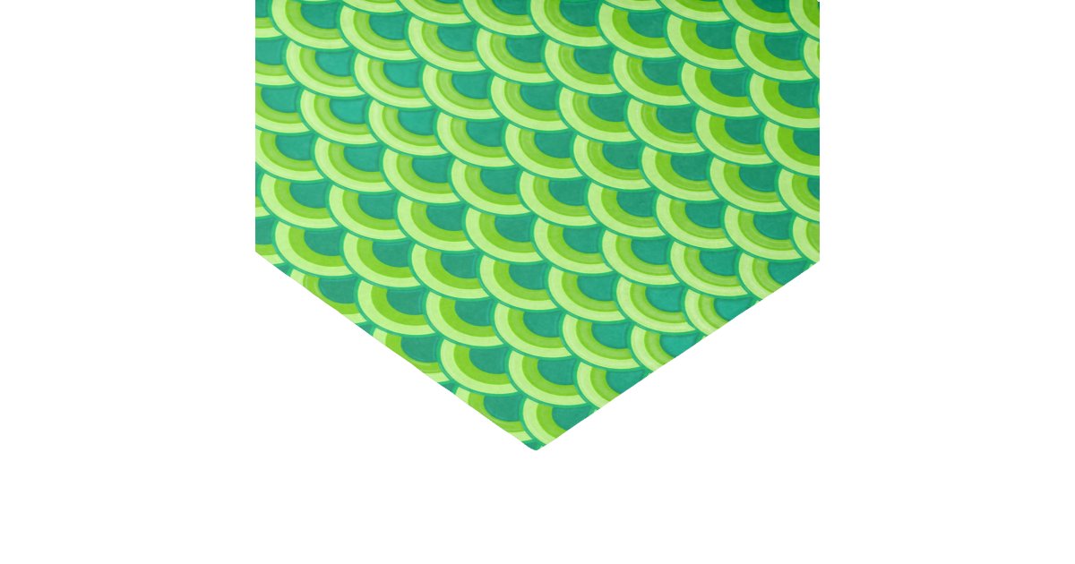 Art Deco wave pattern - jade green Tissue Paper | Zazzle