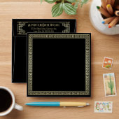 Art Deco Wedding Champagne Gold Gatsby Glamour Envelope | Zazzle
