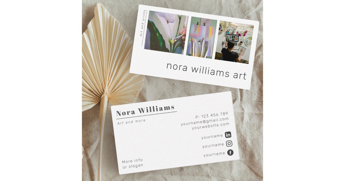 Art design artist designer photo Business Card | Zazzle