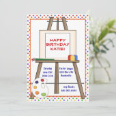 Art Easel Invitation | Zazzle