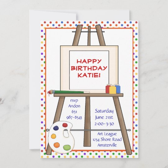 Art Easel Invitation | Zazzle.com