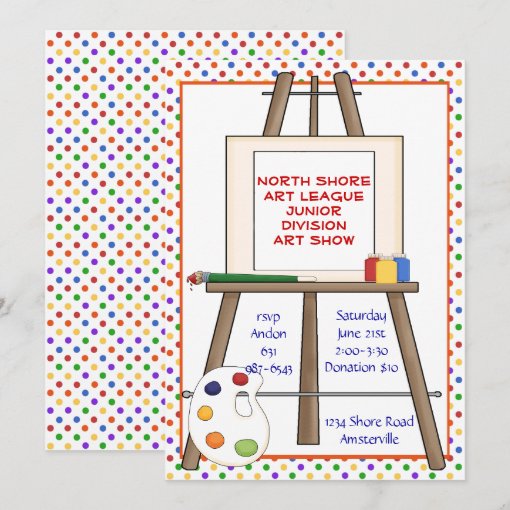 Art Easel Invitation. Invitation | Zazzle