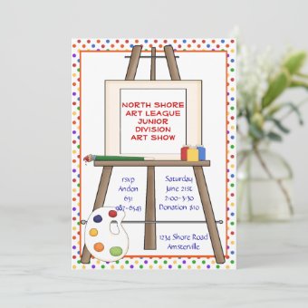 Art Easel Invitation. Invitation | Zazzle