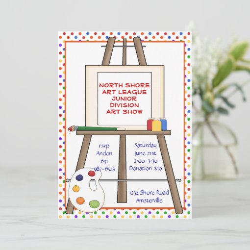 Art Easel Invitation. Invitation | Zazzle