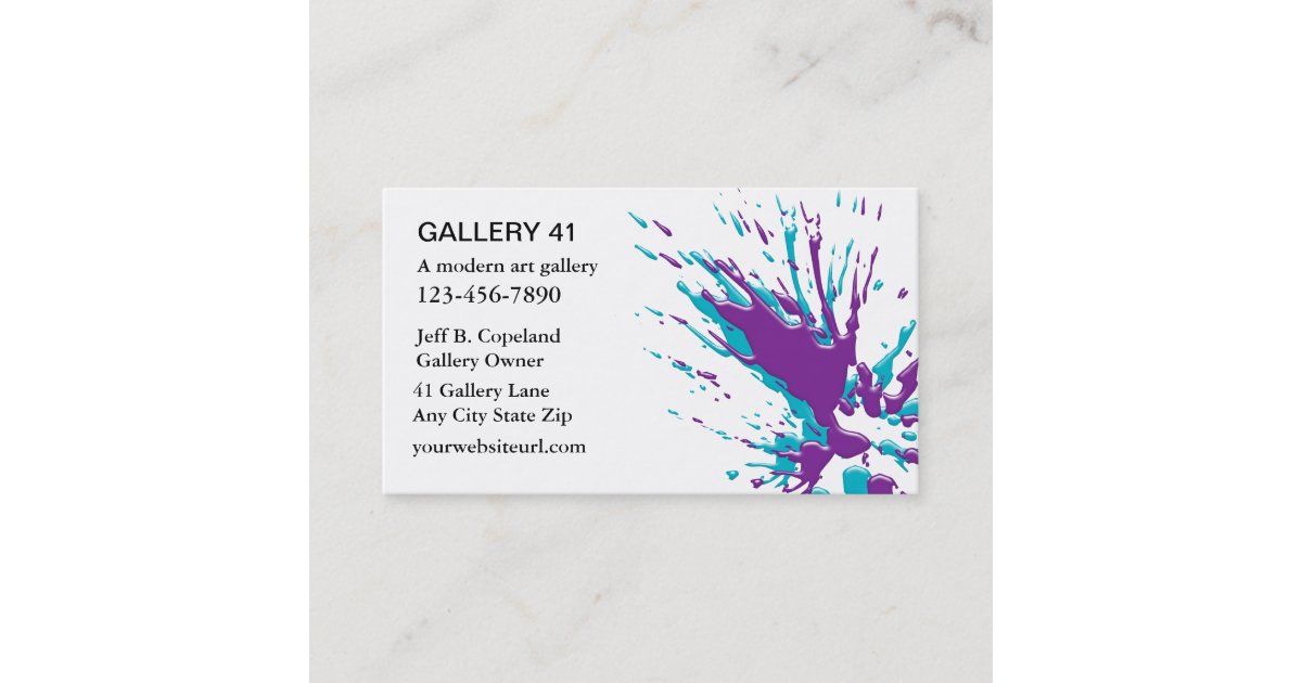 Art Gallery Business Cards | Zazzle