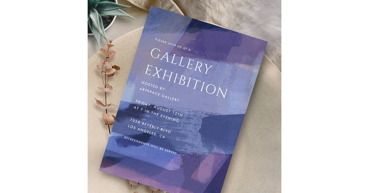 Art Gallery Exhibition Invitation | Zazzle