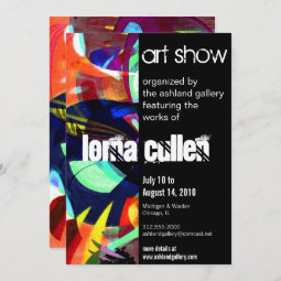 art gallery invitation | Zazzle