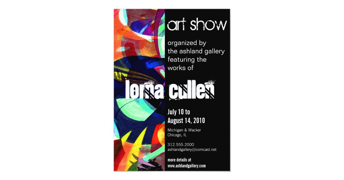 art gallery invitation | Zazzle.com