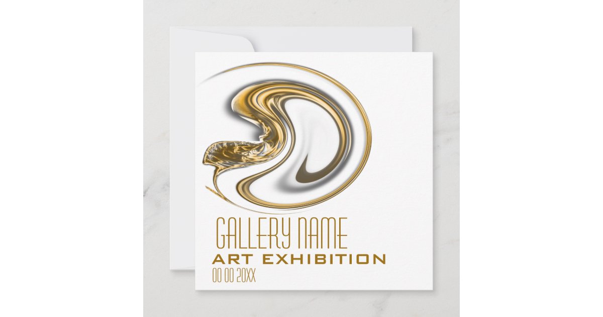 Art gallery show CUSTOMIZE Invitation | Zazzle