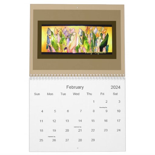 Art Glass Pictures of Stained Glass (2011) Calendar | Zazzle