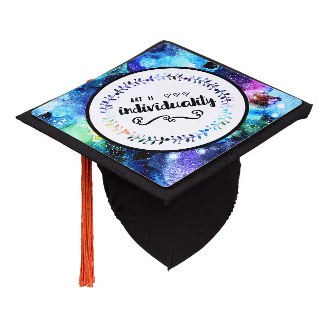 Art is Individuality Graduation Cap Topper | Zazzle