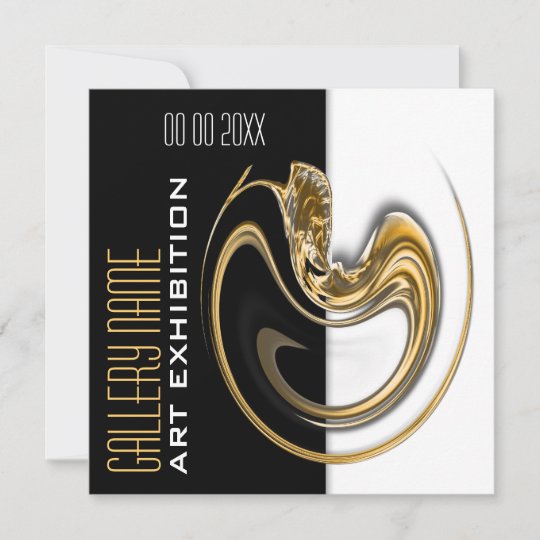Art jewelry show exhibition gallery CUSTOMIZE Invitation | Zazzle.com