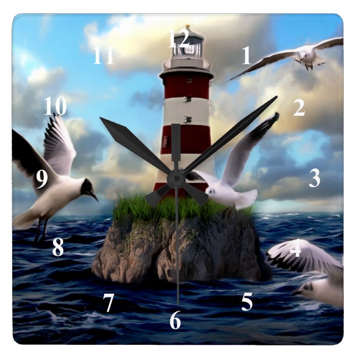 Art Lighthouse Wall Clock | Zazzle.com