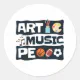 Art Music PE Funny Back to School Classic Round Sticker | Zazzle