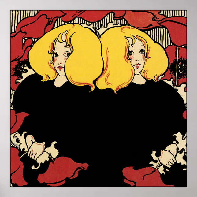 Art Nouveau Advertising Poster by Ethel Reed | Zazzle