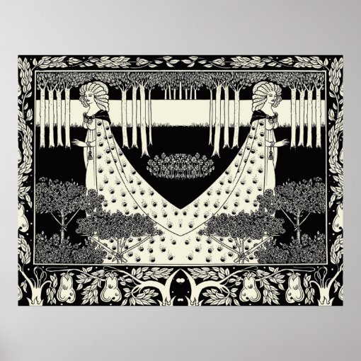 Art Nouveau Aubrey Beardsley Salome Poster | Zazzle