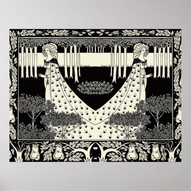 Art Nouveau Aubrey Beardsley Salome Poster | Zazzle