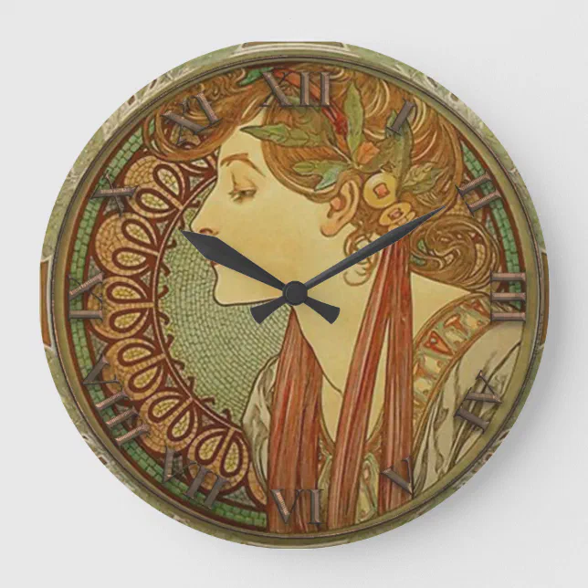 Art Nouveau Clock | Zazzle
