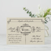 Art Nouveau Posh Wedding Invitation | Zazzle