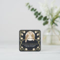 Art Nouveau Raptor Bird Rehabilitation QR Code Square Business Card ...