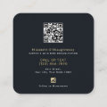 Art Nouveau Raptor Bird Rehabilitation QR Code Square Business Card ...