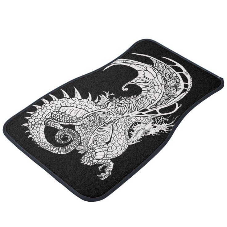 Art Nouveau Style Dragon Car Floor Mat | Zazzle