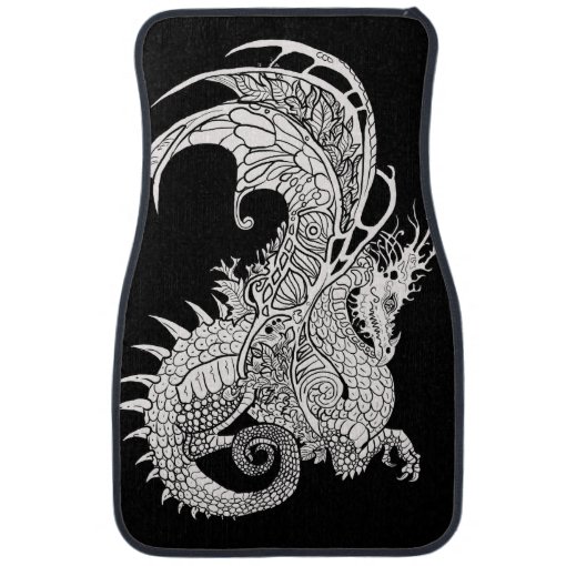 Art Nouveau Style Dragon Car Floor Mat | Zazzle
