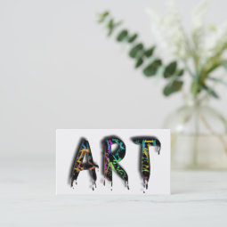 Art Paint Painter Artist Creative Professional Business Card | Zazzle
