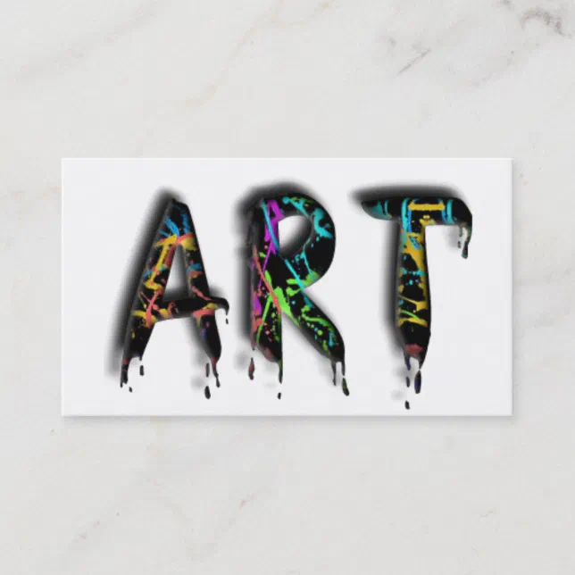 Art Paint Painter Artist Creative Professional Business Card | Zazzle