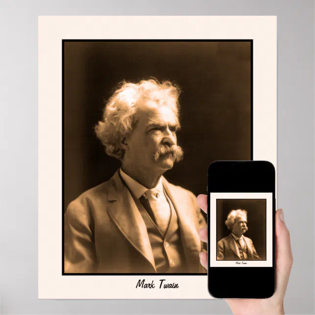 Art photo Mark Twain Poster | Zazzle