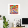 Art Poster: Banrock Station Sunset Mallee Tree Poster | Zazzle