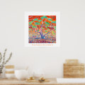 Art Poster: Banrock Station Sunset Mallee Tree Poster | Zazzle