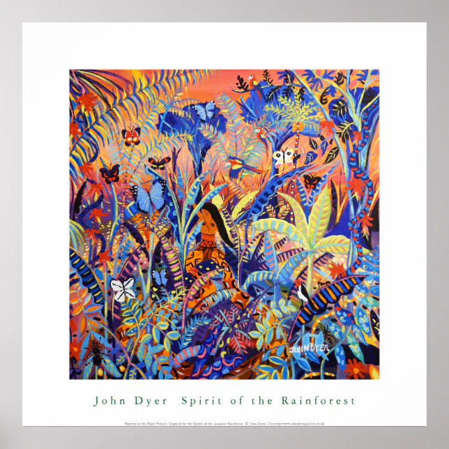 Art Poster: Spirit of the Amazon Rainforest Poster | Zazzle