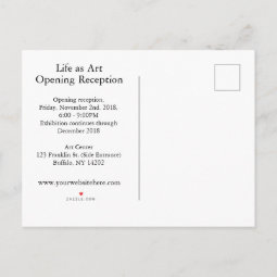 Art Show Invitation Postcard | Zazzle