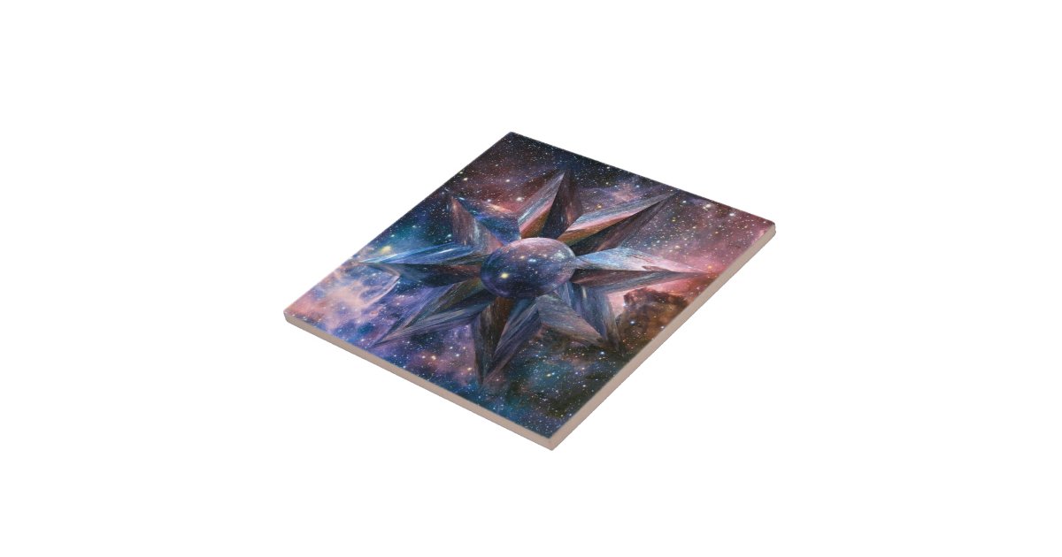 Art Space - Beautiful Galaxy Ceramic Tile | Zazzle