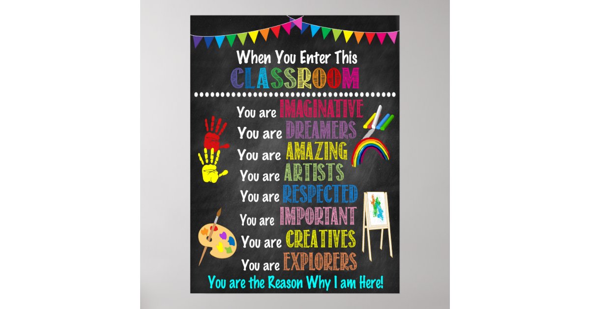 Art Teacher Classroom Poster | Zazzle