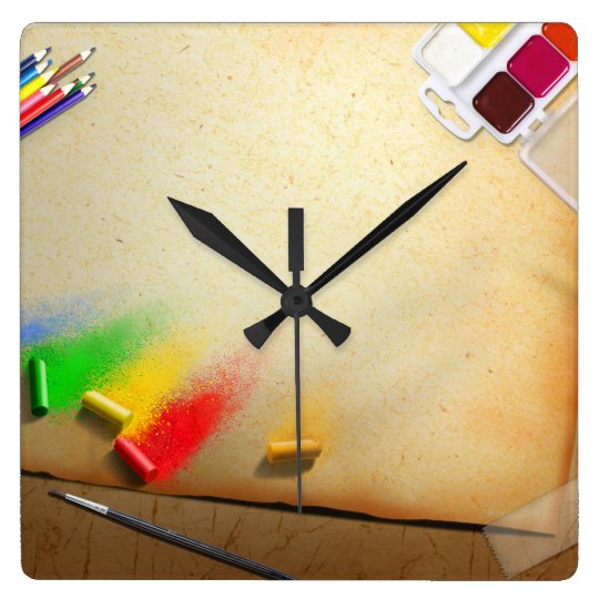 Art Themed Artistic Painters Wall Clock | Zazzle.com