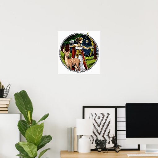 Artemis Greek Hunter Goddess Poster | Zazzle