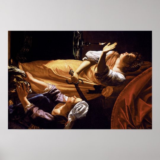 Artemisia Gentileschi Art Poster | Zazzle.com
