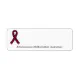 Arteriovenous Malformation Awareness Ribbon Label | Zazzle