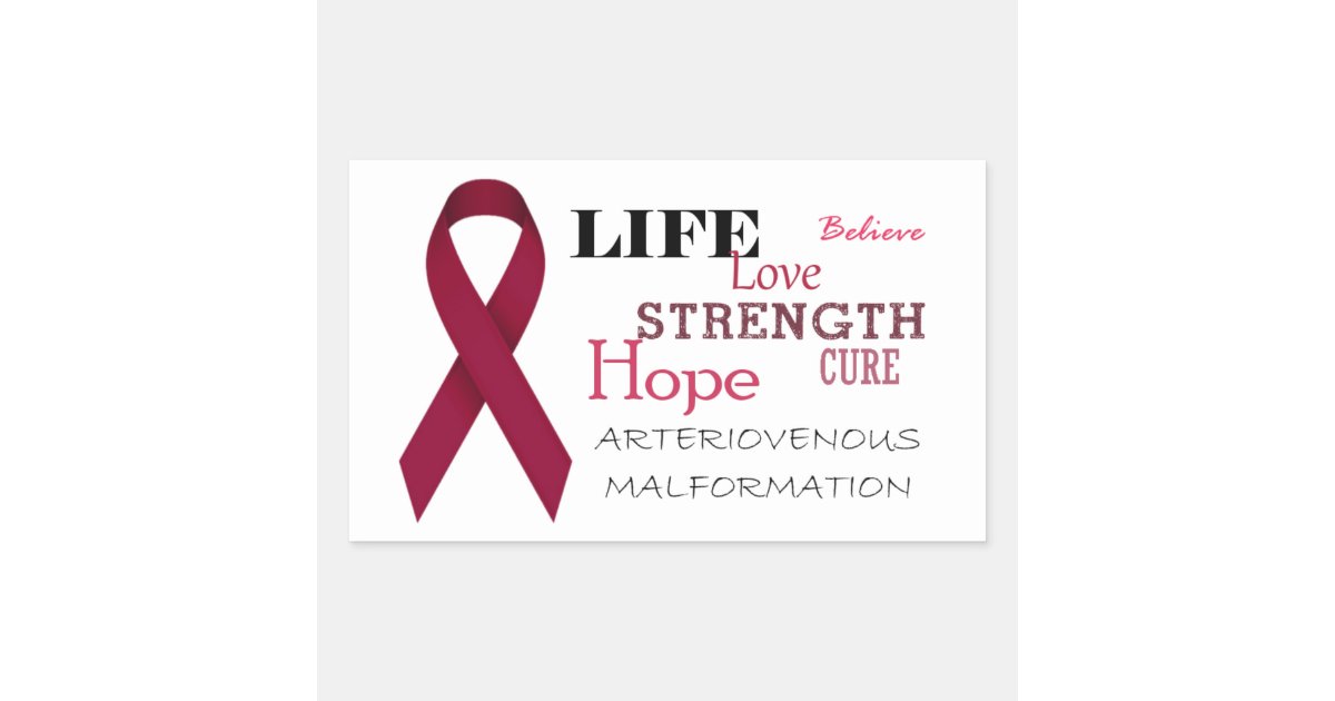 Arteriovenous Malformation Awareness Sticker | Zazzle