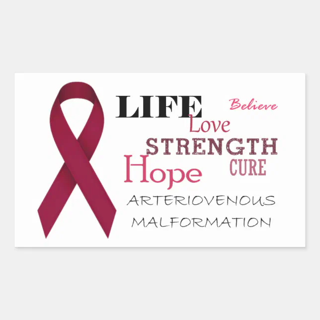 Arteriovenous Malformation Awareness Sticker | Zazzle